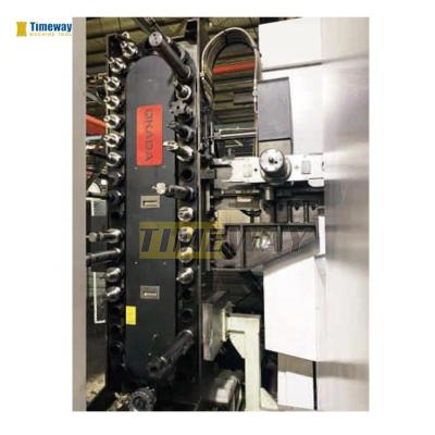 China Centro de mecanizado horizontal CNC de tamaño de mesa de 500*500 mm con capacidad para 24 cargadores de herramientas en venta