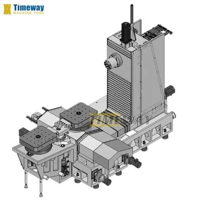 China Mecanizado de metales Centro de mecanizado CNC horizontal con tamaño de mesa de 630x630mm en línea en venta