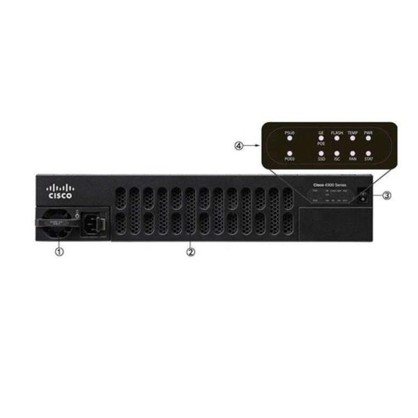 GOLE IPB do FLASH 4G de Cisco ISR 4351 3GE 3NIM 2SM 4G do router da empresa ISR4351/K9
