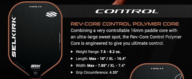 Rev-core control polymer core