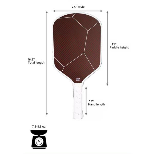 Quality 230g Kevlar Carbon Fiber Pickleball Paddle T700 Polypropylene Core Pickleball for sale