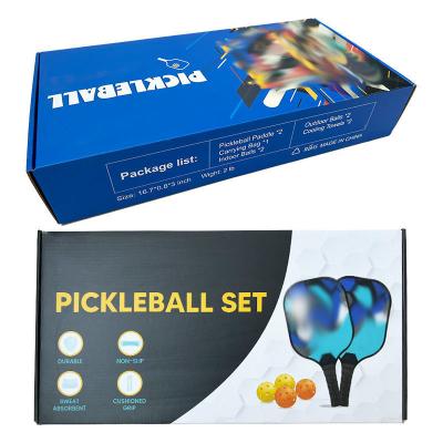 China Customized Practice Pickleball Paddle , PP Honeycomb Core Pickleball Paddles Fiberglass for sale