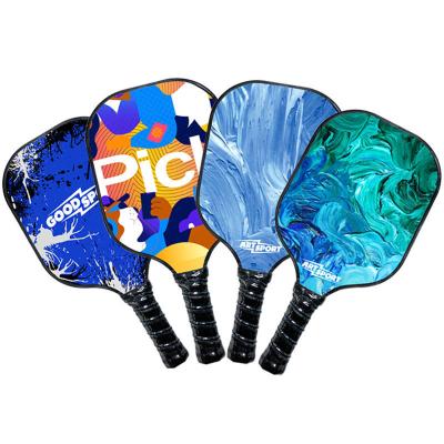 China Customized Practice Pickleball Paddle , PP Honeycomb Core Pickleball Paddles Fiberglass for sale
