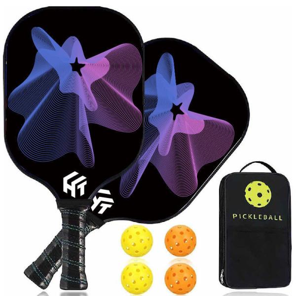 Quality Customized Fiberglass Pickleball Paddles 230g For Beginners' Practice for sale