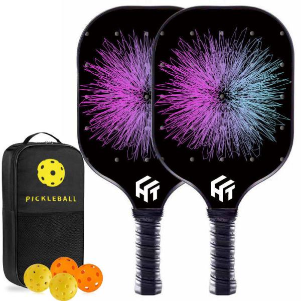 Quality Customized Fiberglass Pickleball Paddles 230g For Beginners' Practice for sale