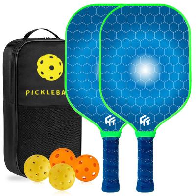 China Graphene Glass Fiber Pickleball Paddle with Customized Design and Carbon Fiber Sleeve for sale