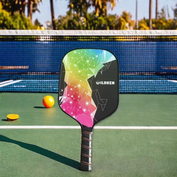 Quality T700 Carbon Fiber Pickleball Racket with Rough Surface and 16mm PP Honeycomb for sale