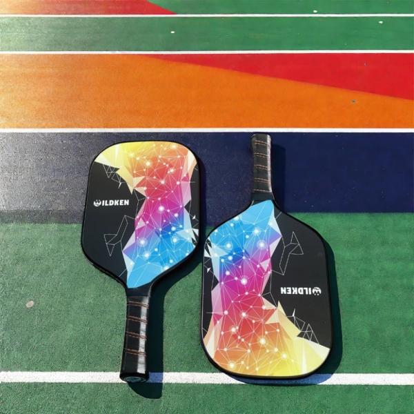 Quality T700 Carbon Fiber Pickleball Racket with Rough Surface and 16mm PP Honeycomb for sale