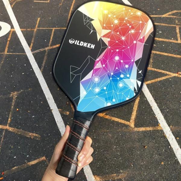 Quality T700 Carbon Fiber Pickleball Racket with Rough Surface and 16mm PP Honeycomb for sale