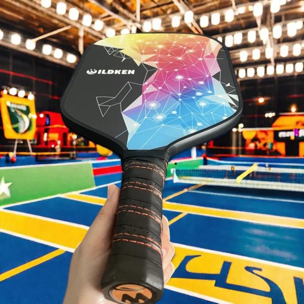 Quality T700 Carbon Fiber Pickleball Racket with Rough Surface and 16mm PP Honeycomb for sale