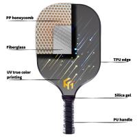 China Professional Custom LOGO Pickleball Paddle Lightweight PP Honeycomb Core Construction for sale