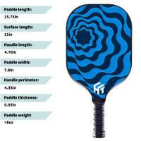 China Sandblasted Glass Fiber Pickleball Paddle Honeycomb Core Customization for sale