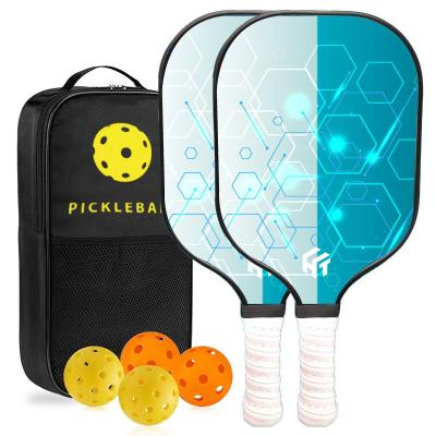 China Raquete de pickleball personalizável para todas as idades Construção de fibra de vidro e favo de mel de PP à venda