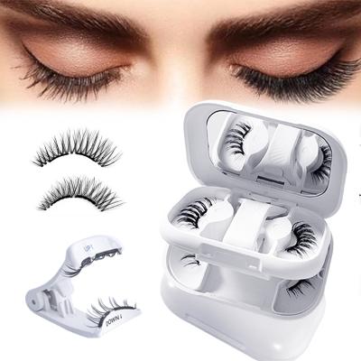China Luxury Reusable Magnetic Lashes Top And Bottom Magnetic Clip Eye Lashes Kit Cruelty Free for sale