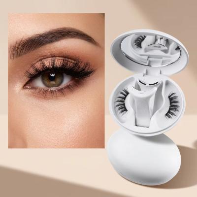 China Soft Magnetic False Eyelashes 3D Reusable Extension No Glue With Applicator Supplies for sale