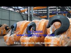 1000 kg load capacity overhead crane hook with safety latch and steel construction for gantry cranes