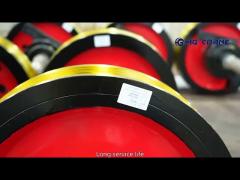 cast iron crane wheel with hb 300-350 surface hardness and zg430-640 cast steel for gantry crane