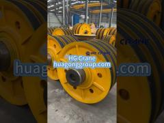 35# cast steel heavy duty wire rope pulley and crane sheave with customizable size for construction