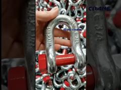 dip galvanized american type shackle with 110 v voltage and 40cr-body & pin for heavy-duty lifting