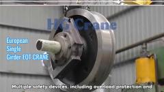 European Single Girder EOT Overhead Travelling Crane
