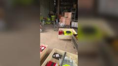 Electric Turntable Trolley - Heavy Duty Load Moving Skates for Factory