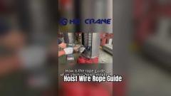 Installation of the wire rope guide for wire rope hoist