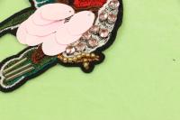 China Multicolored Bird Embroidered Patch Ecofriendly Personalized With Sequin for sale