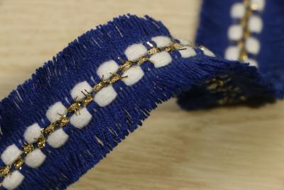 Cina Nastro della tessitura della spina di pesce di Nonstretched, nastro decorativo del pizzo di larghezza di 3cm in vendita