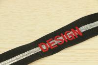 China Jacquard Polyester Webbing Tape Nonstretched Multipatterned Letters Printed for sale