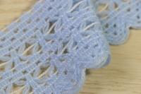 China Scalloped Cotton Herringbone Webbing Tape Multi Patterned Acrylic Wool Material for sale