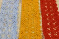 China Scalloped Cotton Herringbone Webbing Tape Multi Patterned Acrylic Wool Material for sale
