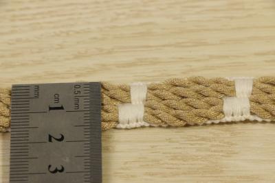 Cina La tessitura della cordicella tessuta lega il ODM con un nastro respirabile della tela di iuta del materiale rustico del cotone in vendita