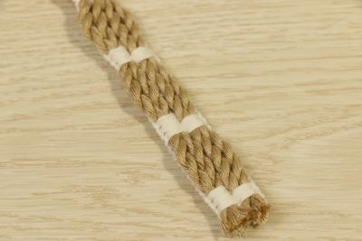 Cina La tessitura della cordicella tessuta lega il ODM con un nastro respirabile della tela di iuta del materiale rustico del cotone in vendita