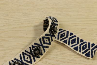 Cina Tessitura Nonstretched del jacquard dei nastri tessuta cristallo di rocca per i vestiti in vendita