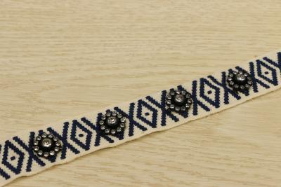 Cina Tessitura Nonstretched del jacquard dei nastri tessuta cristallo di rocca per i vestiti in vendita