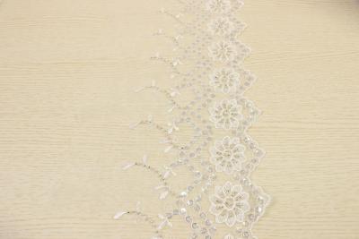 China Geborduurde Bruids Versiering door de Yard voor Kleding Nonstretched Te koop