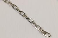 China Multiapplication Silver Plated Cable Chain 9mm Width Ecofriendly for sale