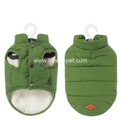 China Warm pet coat green dog vest from China pet supplier for sale