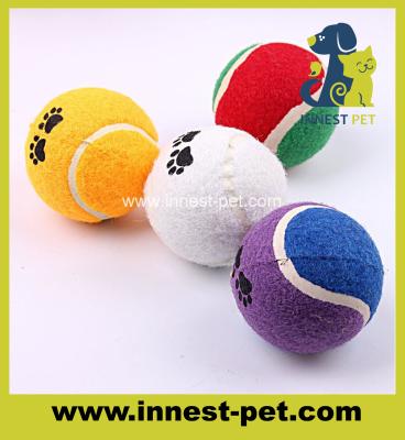 China custom LOGO dog tennis ball for pets for sale