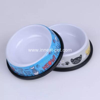 China melamine bowl for small dogs, cute dog feeder for sale