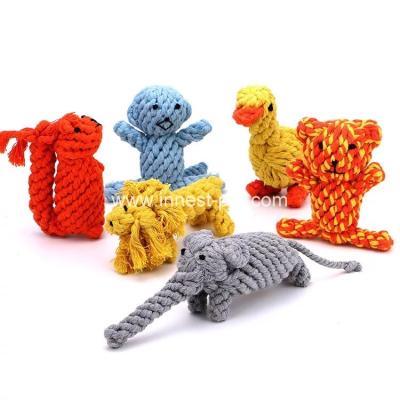 China wholesale China cotton rope dog toy animal for sale