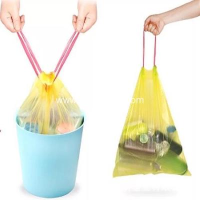 China Extra Strong Carry HDPE Garbage Waste Bags with Drawtape for sale
