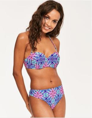 China Hawaii Diamond Underwired Bandeau Bikini Top B-D cup for sale