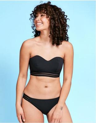 China Icon Cara Black Underwired Bandeau Top D-G cup for sale