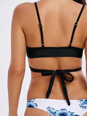 China Blue printed bikini for sale