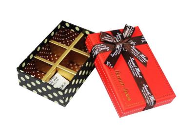 Cina Scatole di regalo riciclate cioccolato del cartone di rettangolo di inserzione dei vassoi in vendita