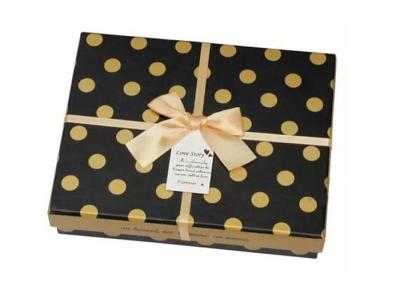 Cina Inserzione di lusso dei vassoi della scatola di cartone di contenitore di regalo del cioccolato dei punti di Polka in vendita