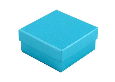 Cina Piccoli contenitori di regalo riciclati blu del cartone, laminazione di Matt in vendita