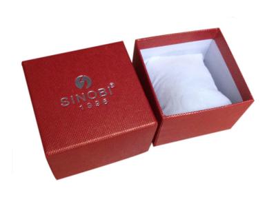 Cina Contenitori di regalo di lusso rossi che imballano/scatole presentazione dell'orologio con i coperchi in vendita