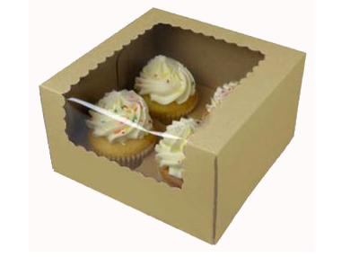 Cina Contenitori d'imballaggio carta del forno/di bigné, inserzione dei vassoi della scatola da pasticceria di Kraft in vendita